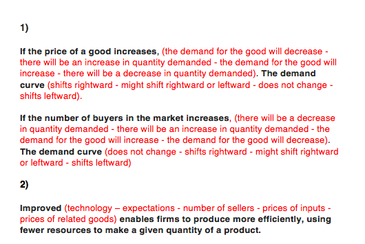 Solved If the price of a good increases, (the demand for the | Chegg.com