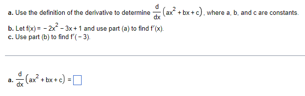 Solved a. Find the derivative function f′ for the function | Chegg.com