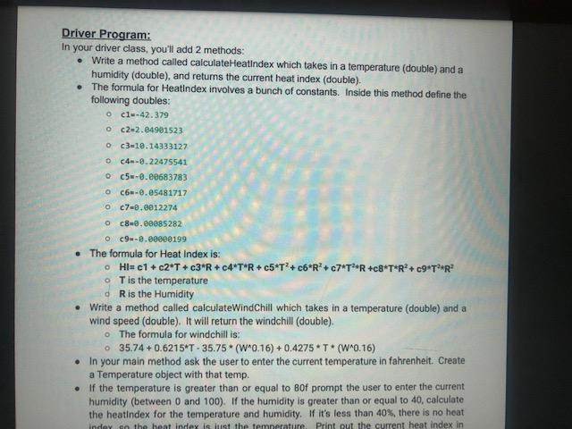 Solved Java Please Original Answer Not Copy And Pasted From 