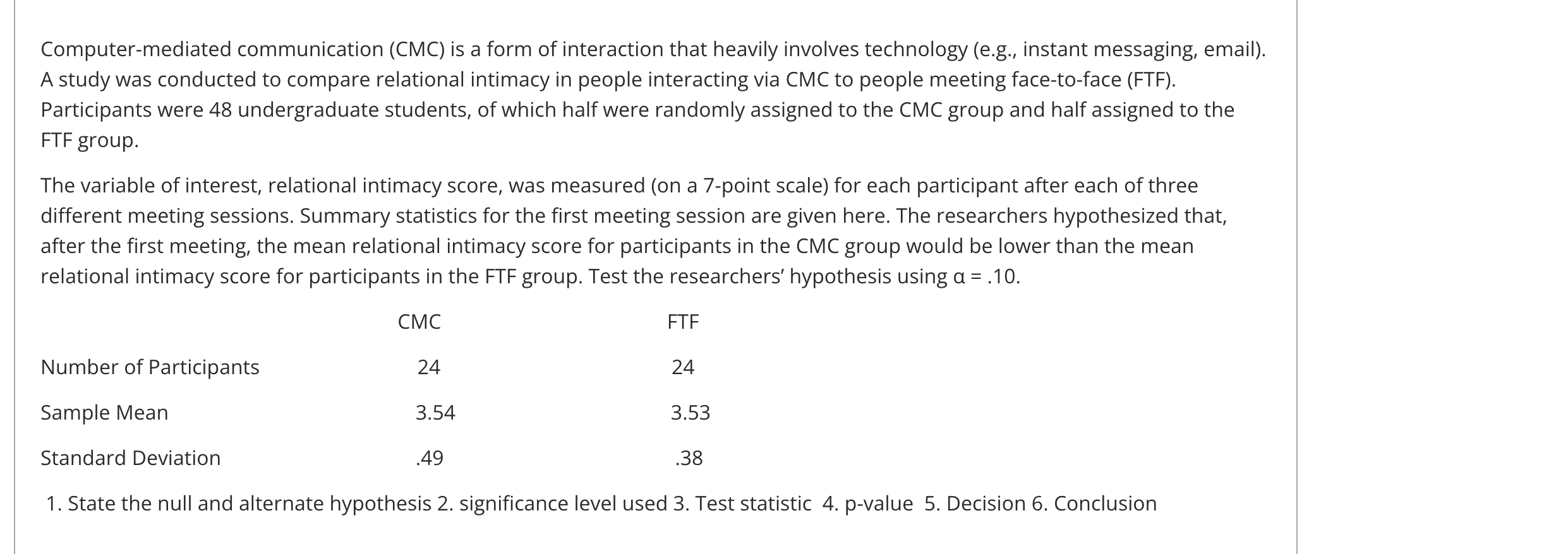 Solved Computer Mediated Communication Cmc Is A Form Of