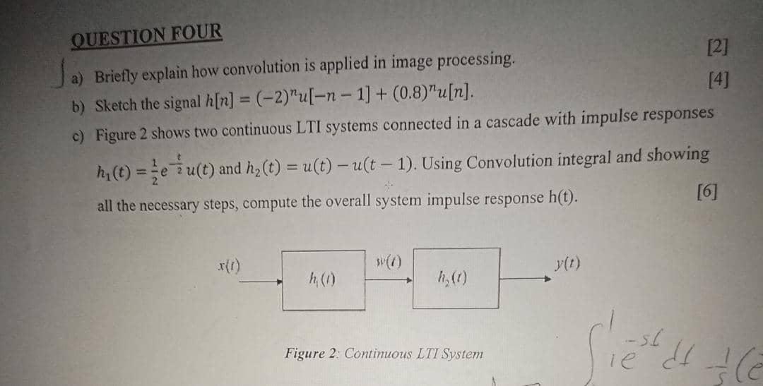 Solved a) Briefly explain how convolution is applied in | Chegg.com