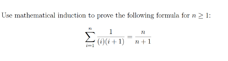 Solved Use mathematical induction to prove the following | Chegg.com