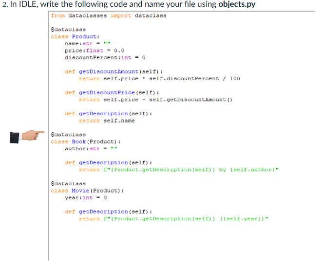 Solved In this exercise, you'll create Product _Viewer.py | Chegg.com