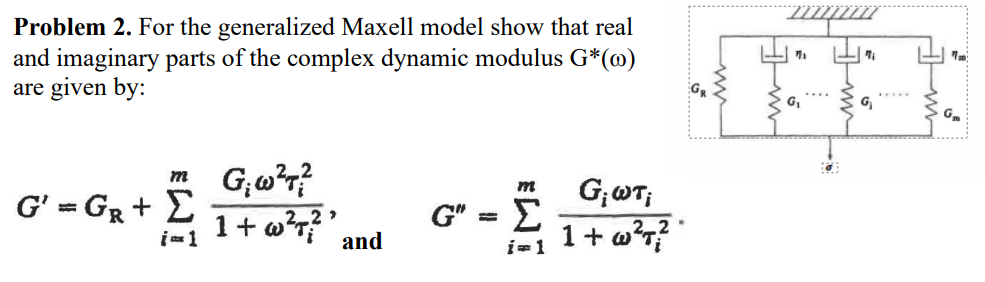 Solved Problem 2. For the generalized Maxell model show that | Chegg.com