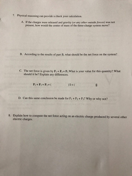 Solved Physical reasoning can provide a check your | Chegg.com