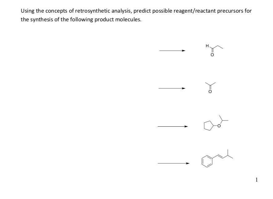 Solved Using the concepts of retrosynthetic analysis, | Chegg.com