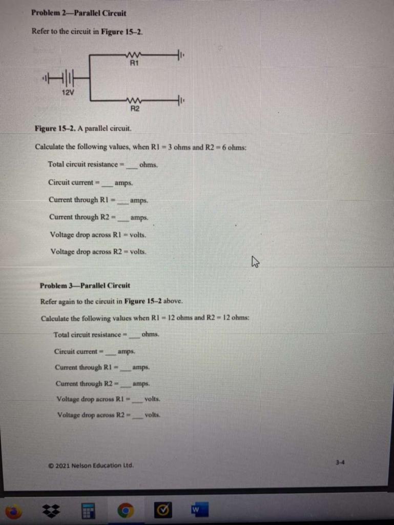 Solved Problem 6 Series-Parallel Circuit Refer to the | Chegg.com