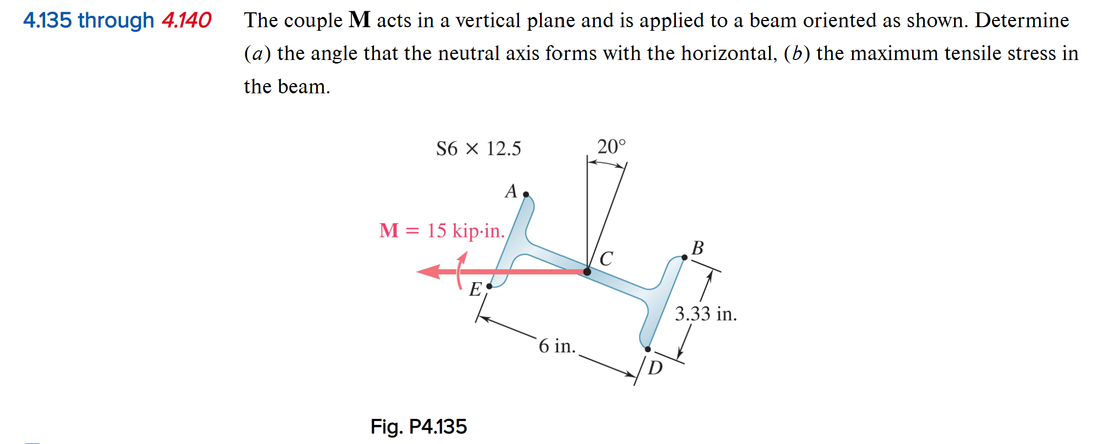 Solved The couple M acts in a vertical plane and is applied | Chegg.com