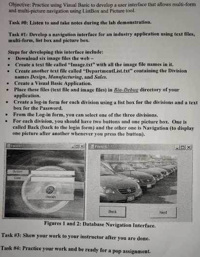 Objective: Practice using Visual Basic to develop a | Chegg.com