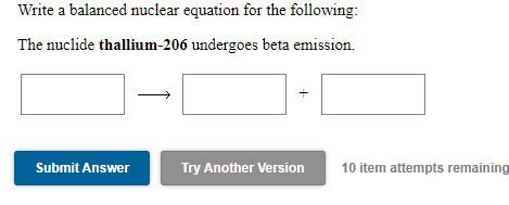Solved When the nuclide thorium-230 undergoes alpha decay: | Chegg.com