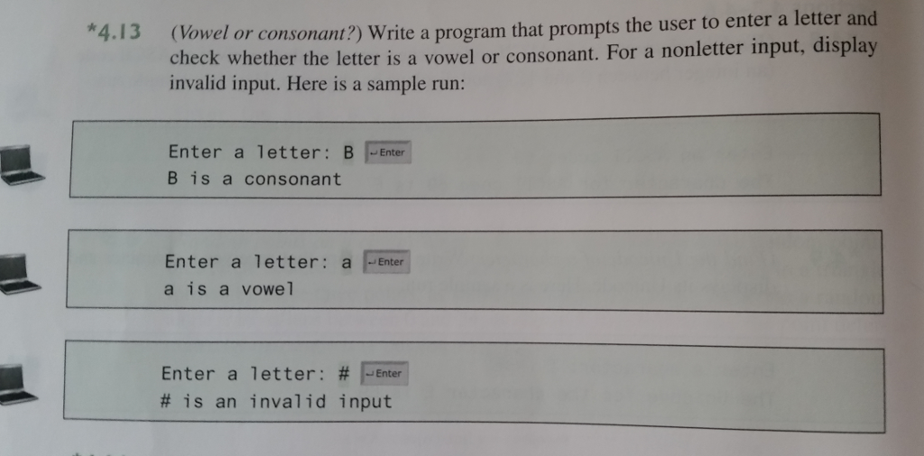 Solved Vowel Or Consonant Write A Program That Prompts