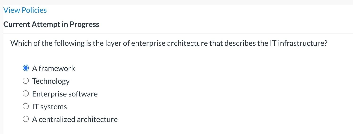 Solved View Policies Current Attempt in Progress Which of | Chegg.com