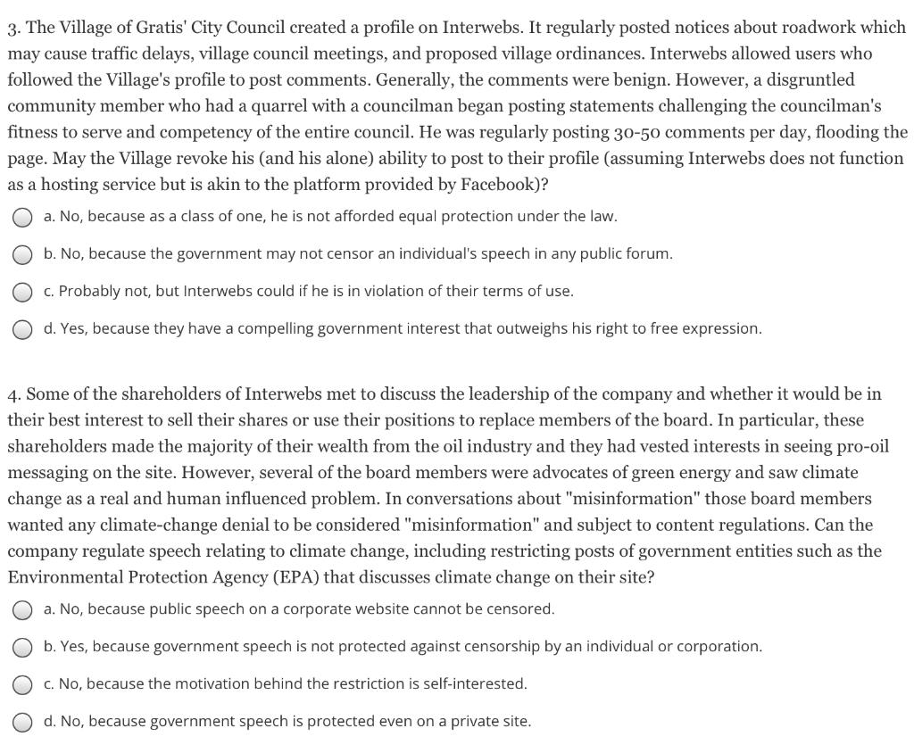 Solved The social media platform, Interwebs, began growing | Chegg.com