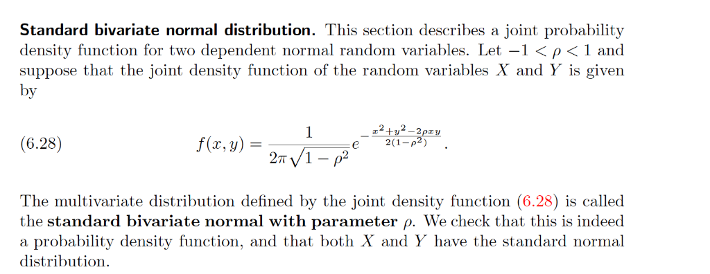 Exercise 6.61. Suppose that the joint distribution of | Chegg.com
