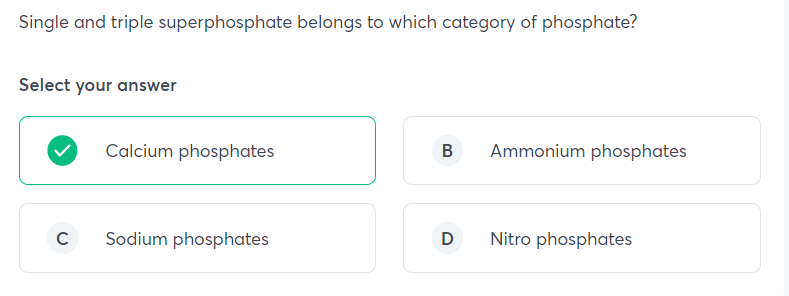 Solved Single and triple superphosphate belongs to which | Chegg.com