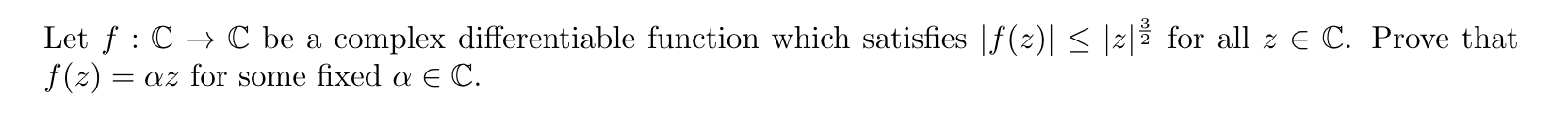 Solved Let f: 0 + C be a complex differentiable function | Chegg.com