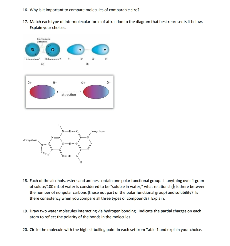 Solved Chemistry 121 "Laboratory": Intermolecular Forces, | Chegg.com