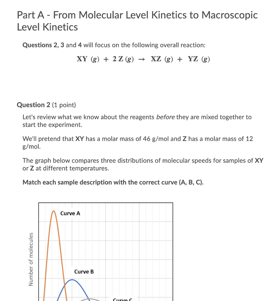 Solved Part A - From Molecular Level Kinetics to Macroscopic | Chegg.com