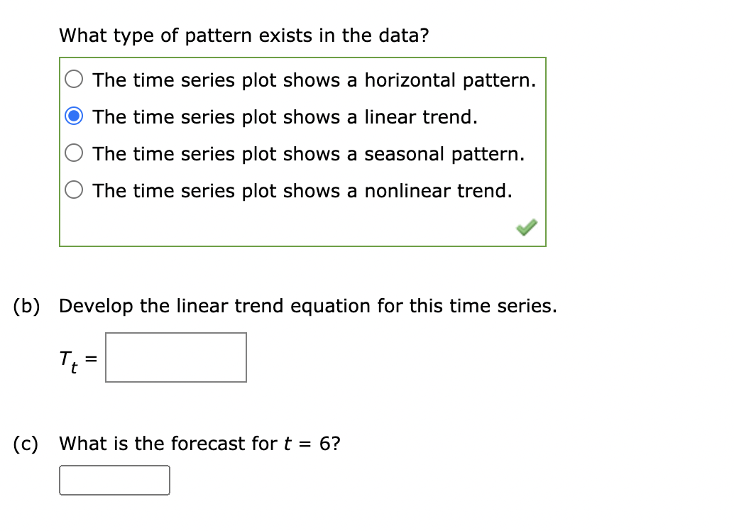 Solved Consider the following time series data. (a) | Chegg.com