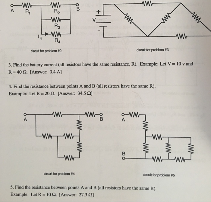 Solved Find the battery current (all resistors have the | Chegg.com