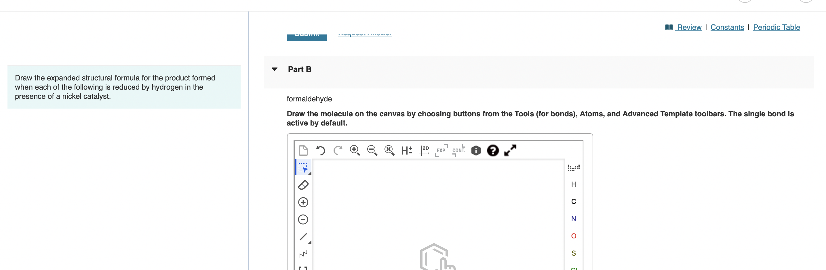 Solved Draw the expanded structural formula for the | Chegg.com