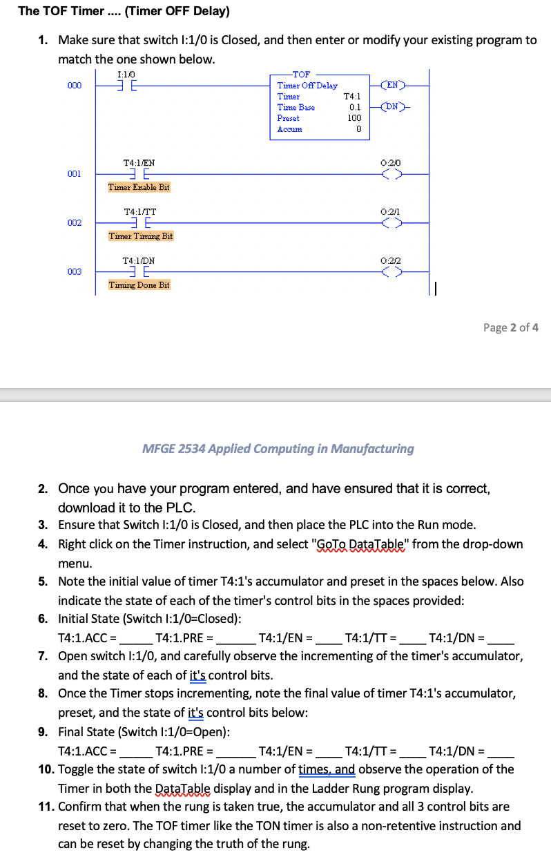 1. Make sure that switch I:1/0 is Closed, and then | Chegg.com