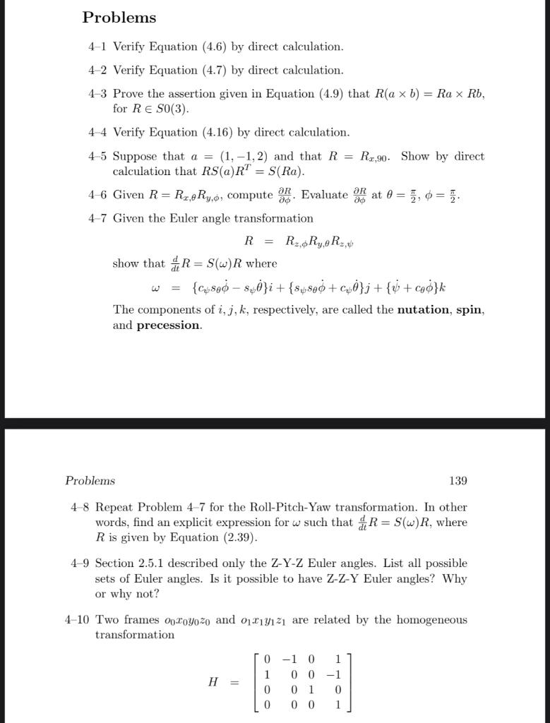 Problems 4-1 Verify Equation (4.6) by direct | Chegg.com Problems 4-1 Verify Equation (4.6) by direct | Chegg.com