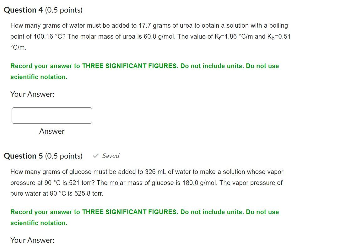 Solved How many grams of water must be added to 17.7 grams | Chegg.com