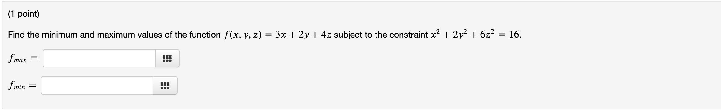Solved Find The Minimum And Maximum Values Of The Function