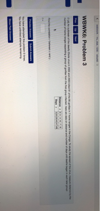 Solved webwork mu stat 1200 wbwk /S WBWK6: Problem 3 Prev Up | Chegg.com