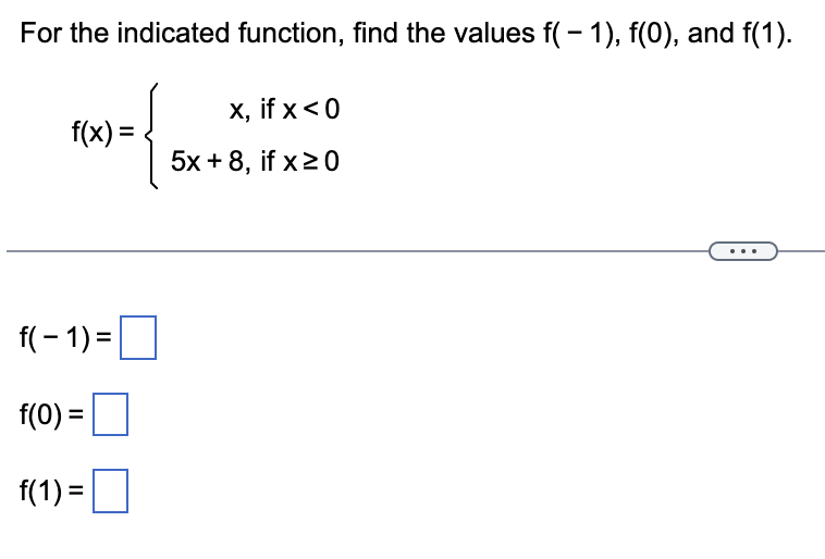 Solved For The Indicated Function Find The Values