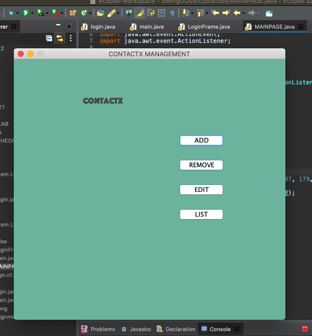 #HELP ON PHONEBOOK PROJECT. USING JAVA GUI SWING PLS | Chegg.com