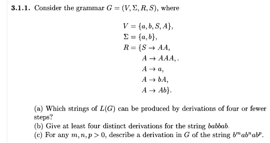 Solved 311 Consider The Grammar Gvsigma Rs