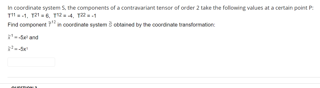 Solved In coordinate system S, the components of a | Chegg.com