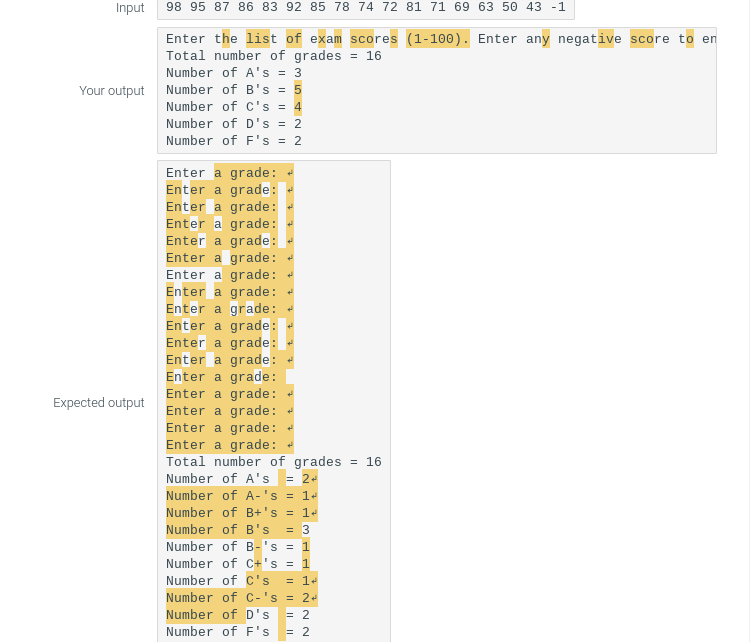 Solved Why doesn't my code work? Here is my code and here is | Chegg.com