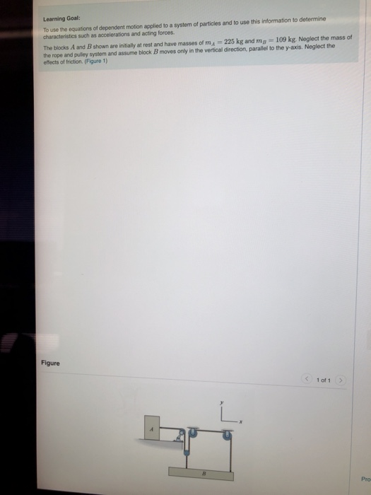 Solved Learning Goal: To use the equations of dependent | Chegg.com