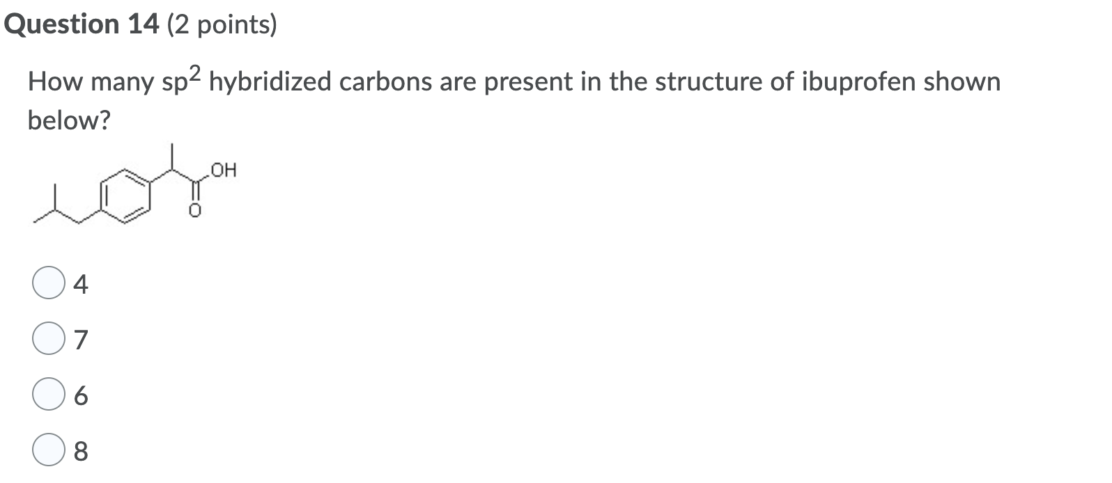 Solved How many sp2 hybridized carbons are present in the | Chegg.com