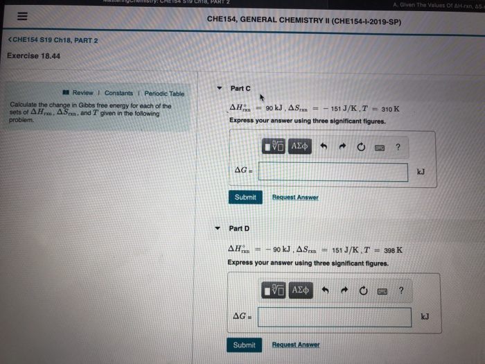 Solved Review 1 Constants l Periodic Table PartA Calculate | Chegg.com