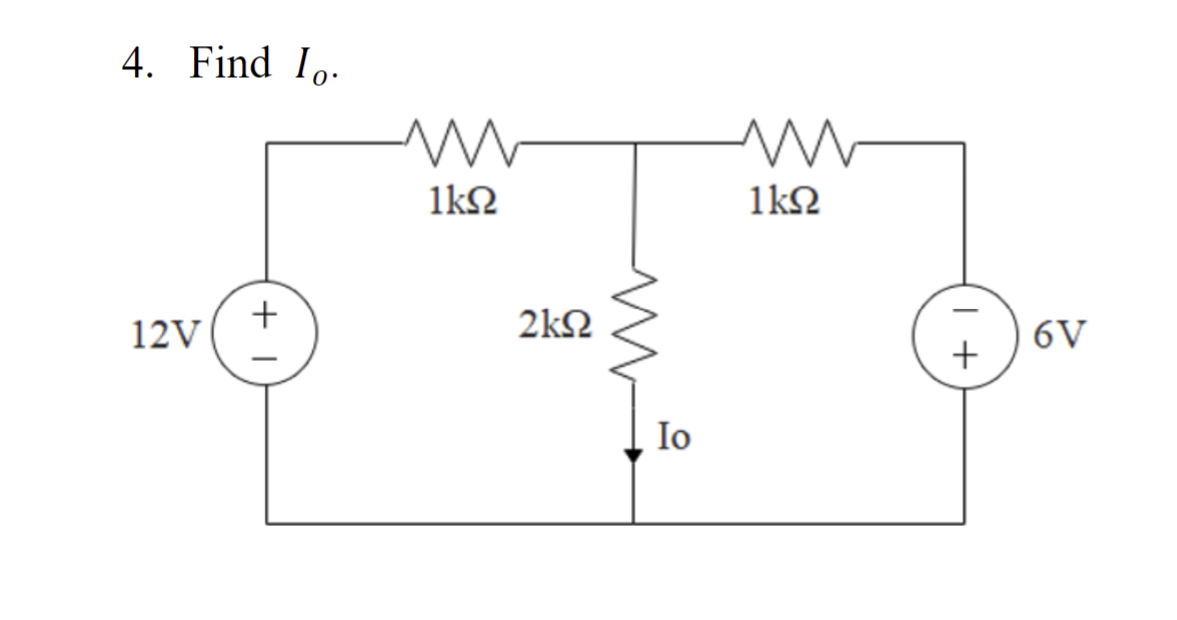 Solved 4. Find Io. | Chegg.com