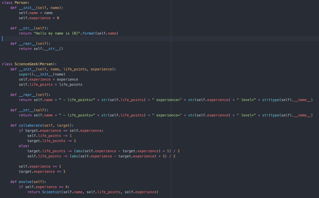 Solved class Person: def __init__(self, name): self.name = | Chegg.com