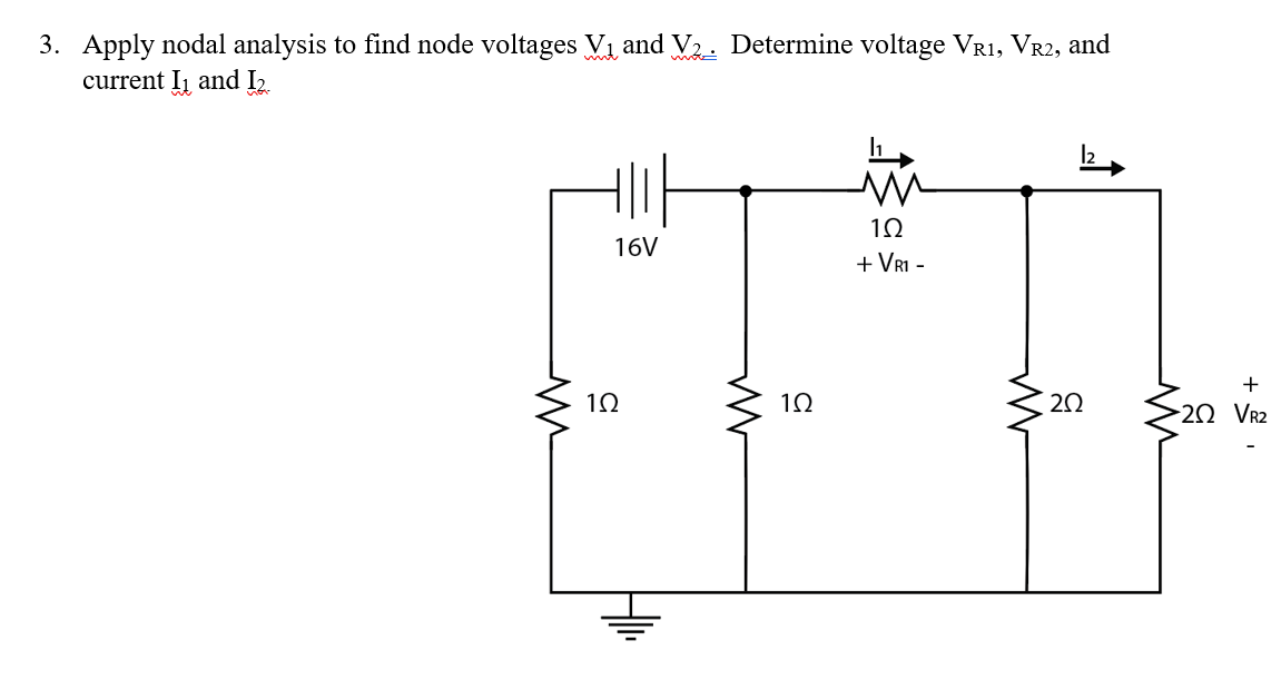 Solved Apply nodal analysis to find node voltages V1 and V2. | Chegg.com