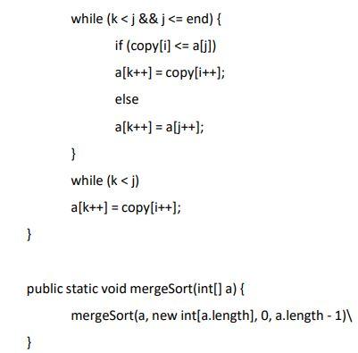 Solved Explain the sorting algorithm Quick Sort, presented | Chegg.com