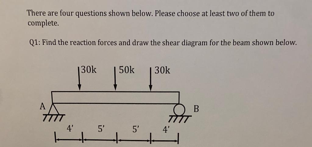 Solved There are four questions shown below. Please choose | Chegg.com