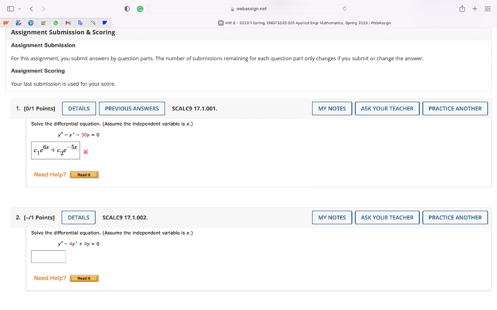 Solved QP = M M \& ssignment Submission \& Scoring ssignment | Chegg.com