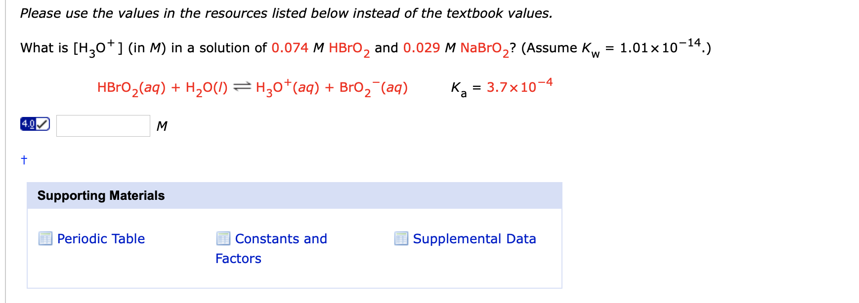 Solved Please use the values in the resources listed below | Chegg.com