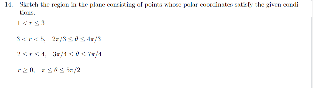 Solved 14. Sketch the region in the plane consisting of | Chegg.com