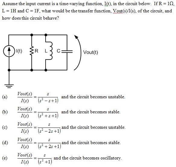 Solved Assume The Input Current Is A Time Varying Function 3869