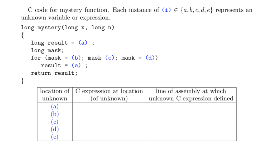 Solved • The assembly code below was generated by compiling | Chegg.com