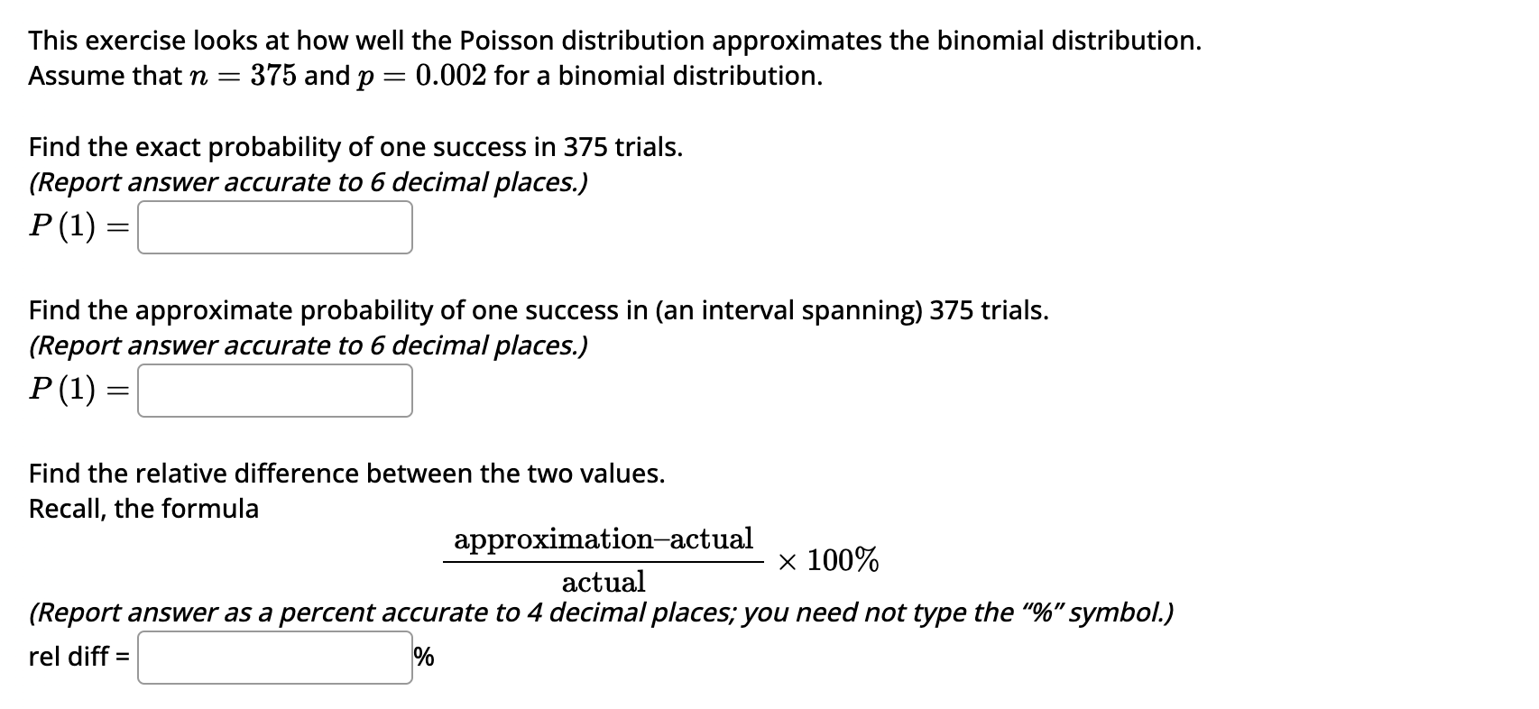 Solved This exercise looks at how well the Poisson | Chegg.com