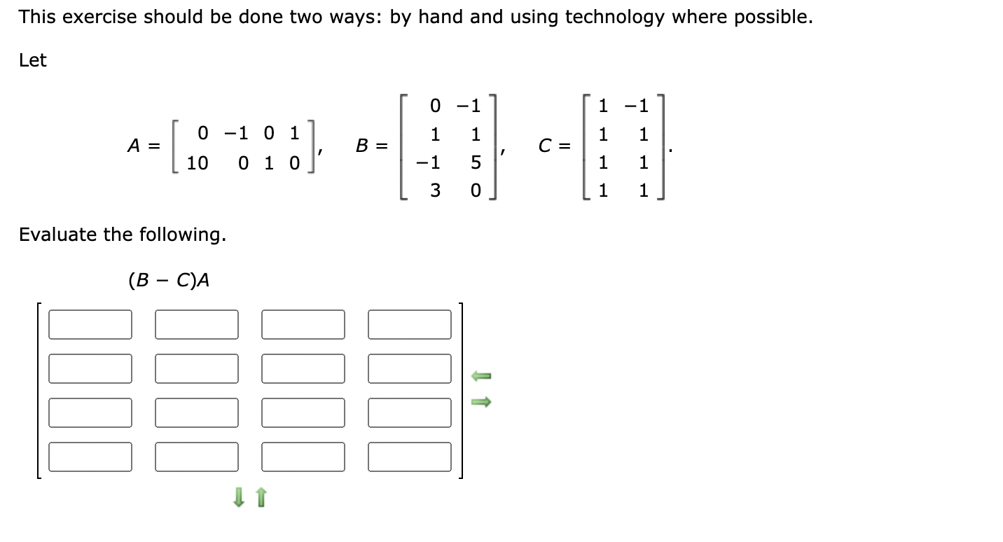 Solved This exercise should be done two ways: by hand and | Chegg.com